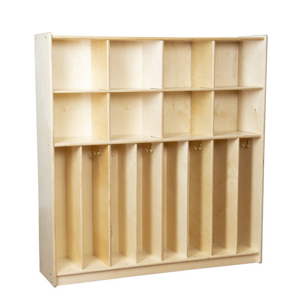 Wood Designs Contender 30 Compartment Cubby with Bins & Reviews | Wayfair