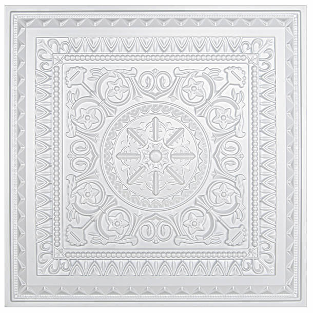Art3d 2 ft. x 2 ft. Drop-in Ceiling Tile or Glue up Ceiling Tile PVC ...