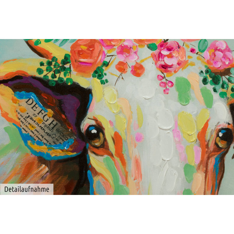 Harriet Bee Princess Lotta Hand Painted Acrylic Painting | Wayfair.co.uk