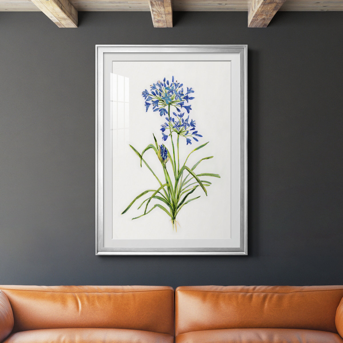 Red Barrel Studio® Blue Lively Botanical I - Picture Frame Painting ...