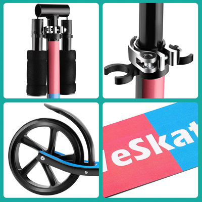 Himimi Kids Foldable Kick Scooter With Adjustable Height Handlebars And ...