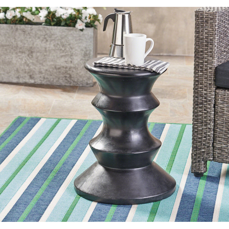 Dakota Fields Concrete Outdoor Side Table & Reviews | Wayfair