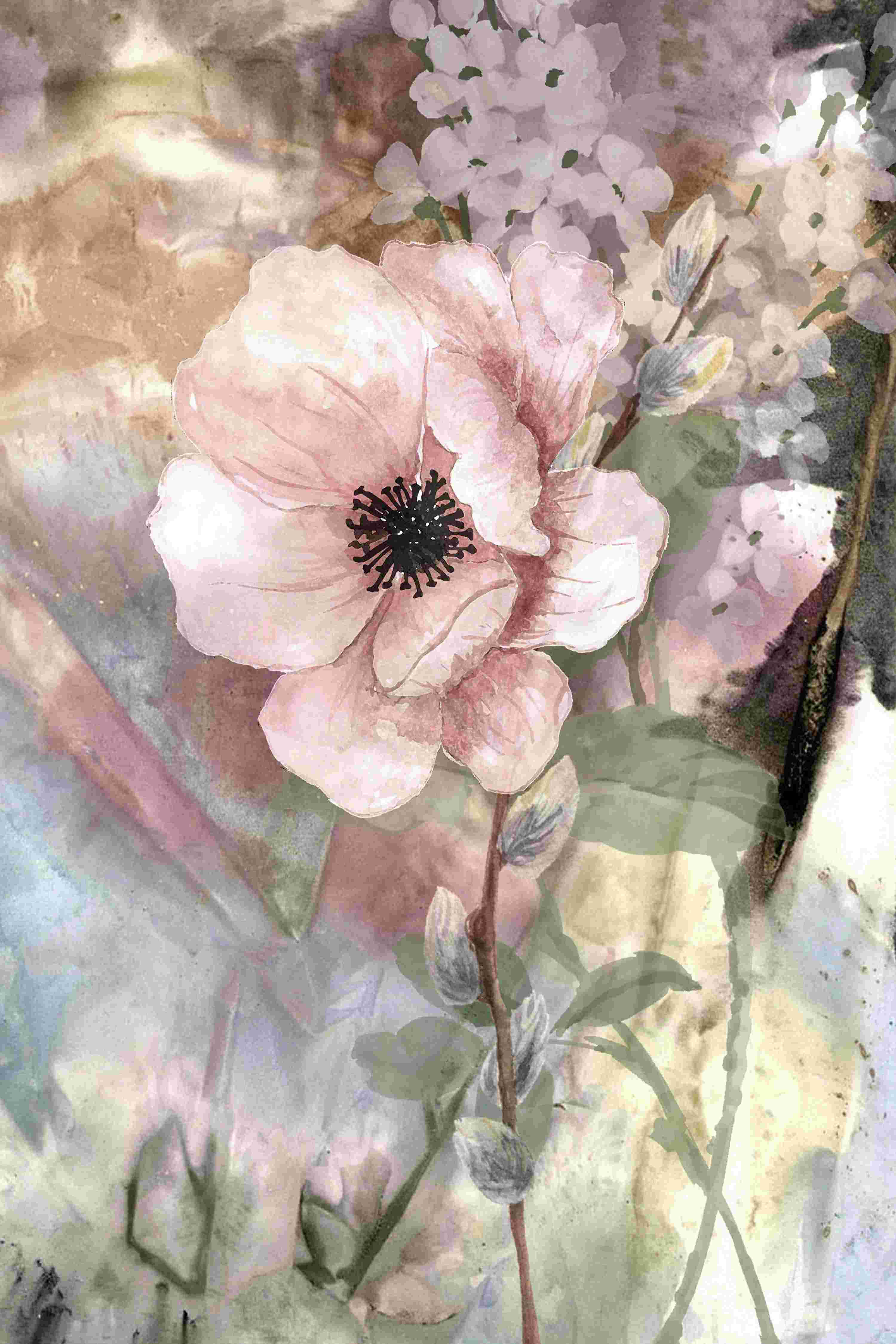 Winston Porter Pastel Fleur II - Wrapped Canvas Painting | Wayfair