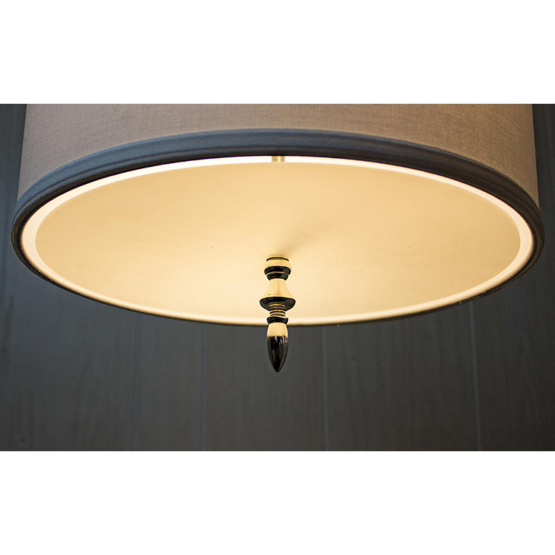 Home Concept 15.5" Round Diffuser Translucent Frosted White & Reviews ...