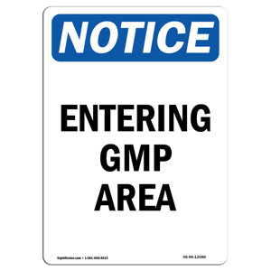 SignMission Entering Gmp Area Sign | Wayfair