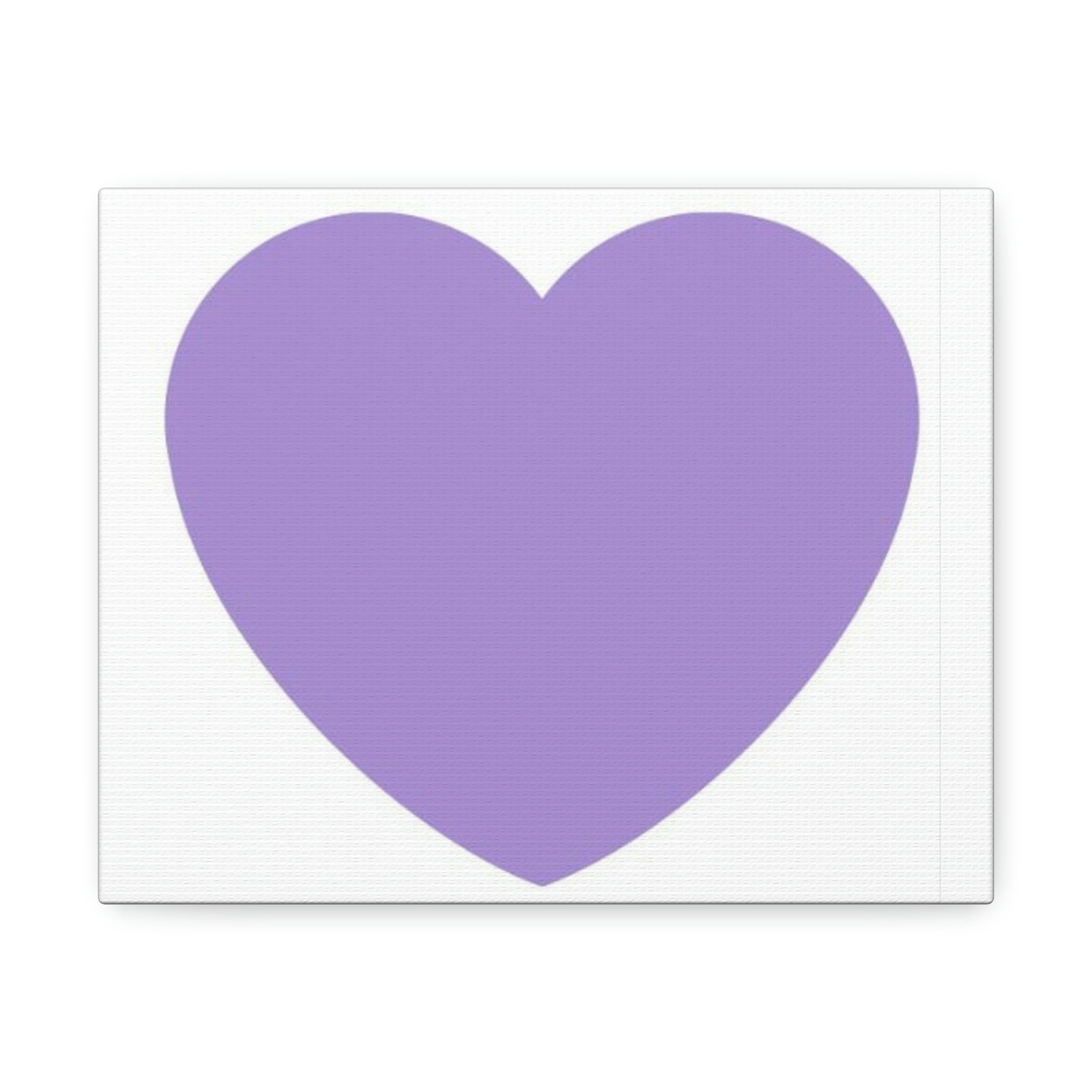 Latitude Run® Purple Heart On Canvas Illustration | Wayfair