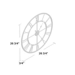 Charlton Home® Geoghegan Metal Wall Clock & Reviews | Wayfair