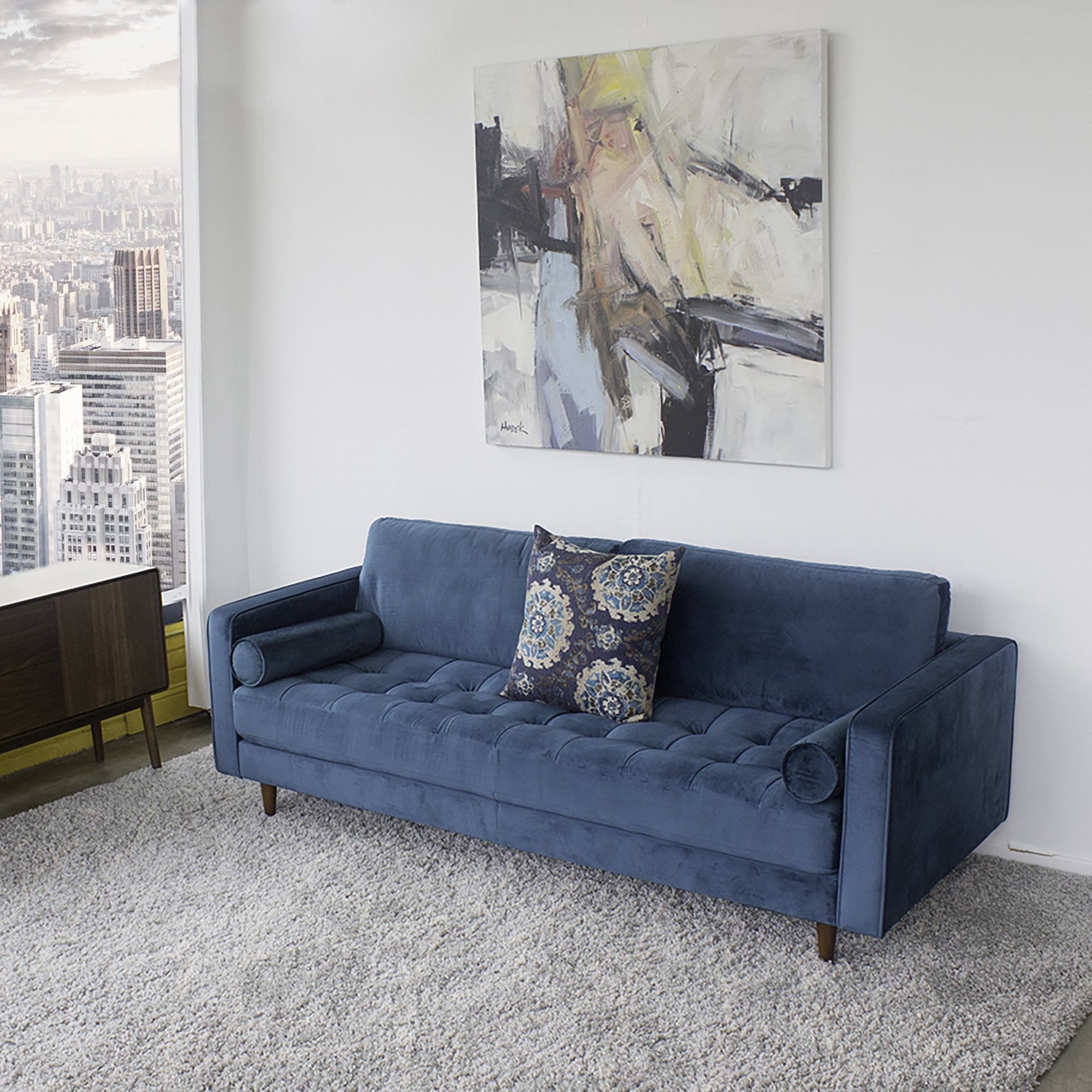 George Oliver Elsner 88'' Upholstered Sofa & Reviews | Wayfair