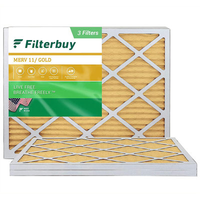Filterbuy 14x20x1 Air Filter MERV 11, Pleated HVAC AC Furnace Filters ...