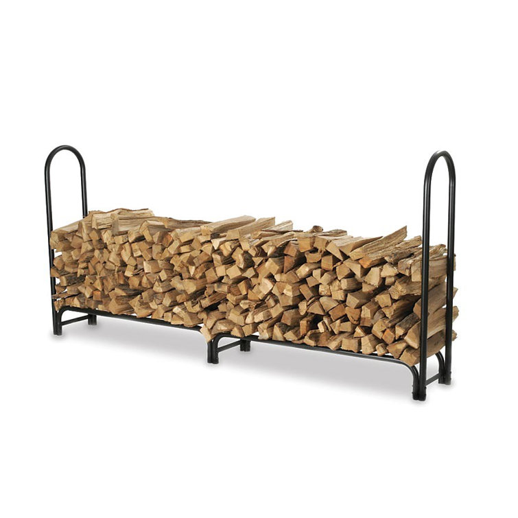 Plow & Hearth 96'' W Metal Log Rack | Wayfair