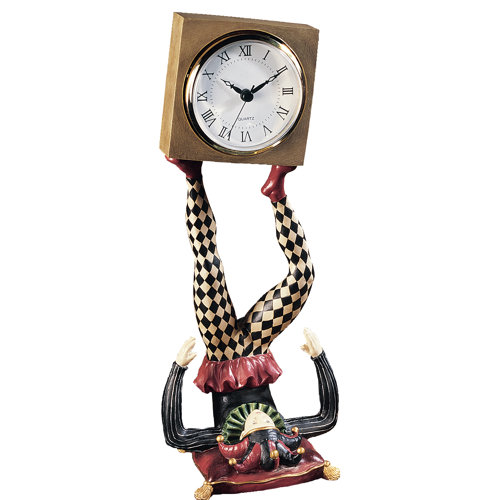 Design Toscano Eclectic Analog Resin Quartz Tabletop Clock in Bronze ...