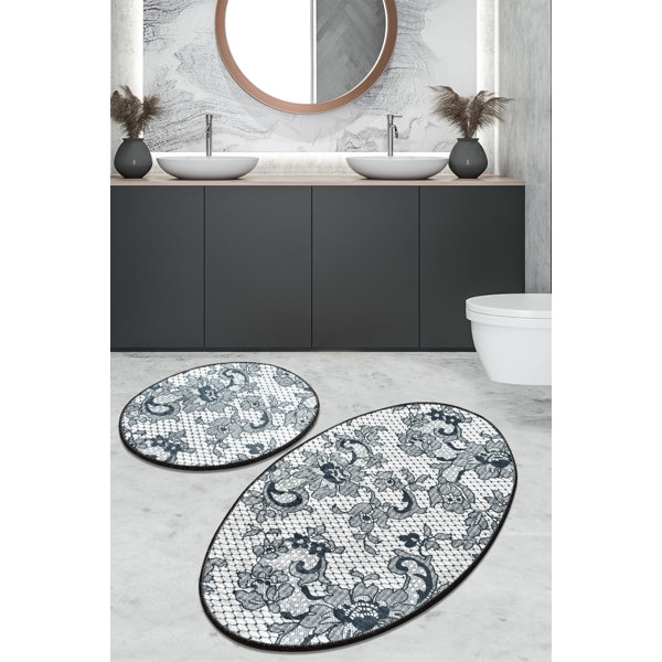 Red Barrel Studio® Bath Rug with Non-Slip Backing | Wayfair