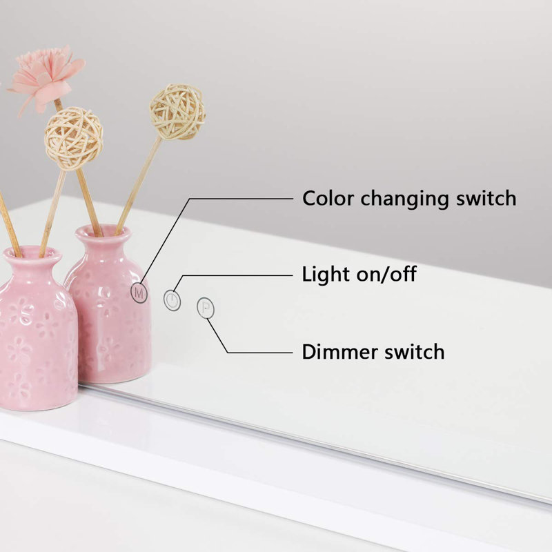 Willa Arlo Interiors Alongi Rectangle LED Mirror & Reviews | Wayfair