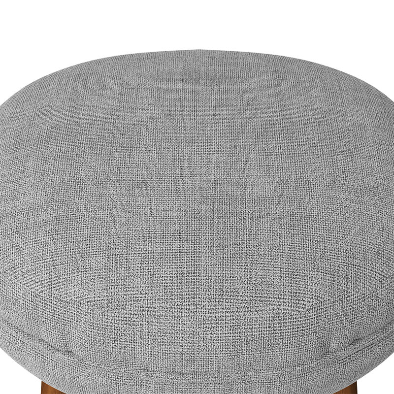 George Oliver Flemming 54cm Wide Oval Solid Colour Footstool Ottoman ...