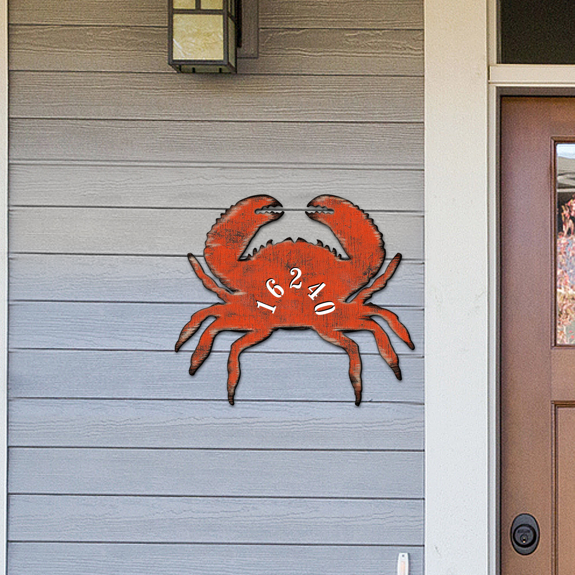 Designocracy Crab 1-Line Hanging Sign | Wayfair