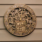 Whitehall Products Silhouette Monogram Personalized Indoor/Outdoor Wall ...