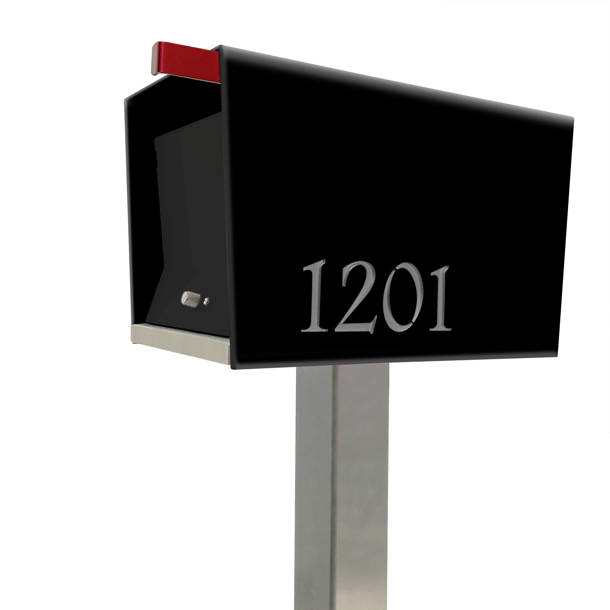 ModernMailbox Modern Post Mounted Mailbox & Reviews | Wayfair