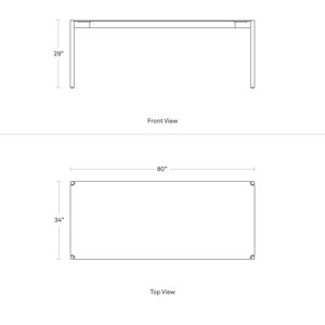 Comeuppance 80" Dining Table | AllModern