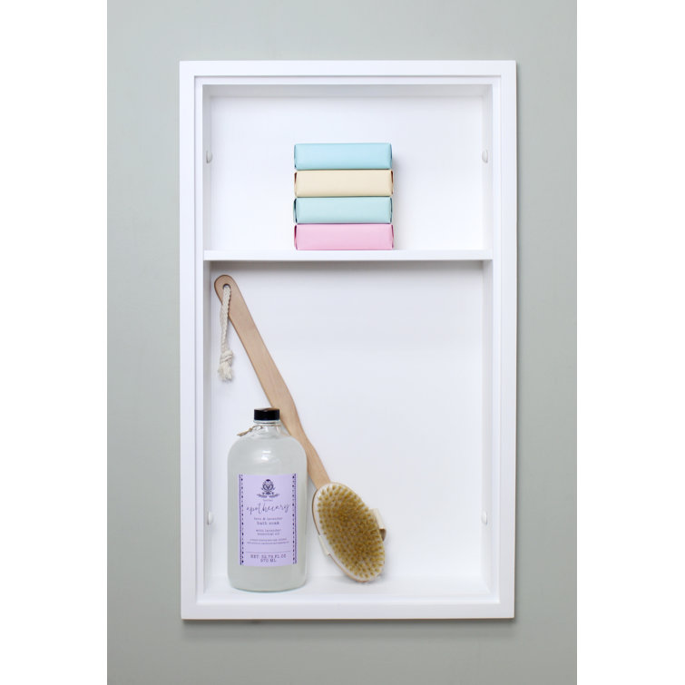 Fox Hollow Furnishings 2 Piece Recessed Wall Shelf | Wayfair