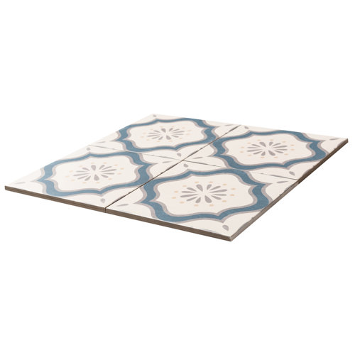 Long Island Mosaics & Tile DaVinci 7.9" x 7.9" Porcelain Patterned ...