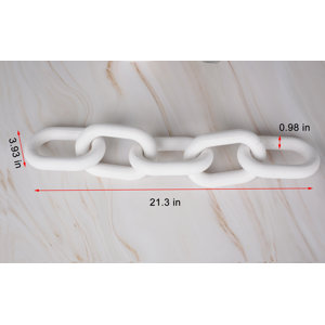 Dakota Fields Wood Chain Link Decor Sculpture & Reviews | Wayfair