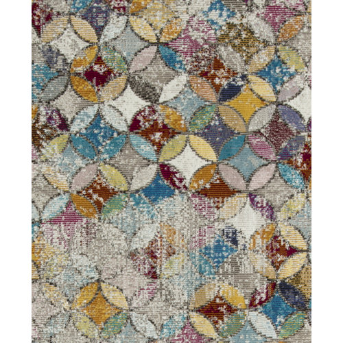 Langley Street Areli Grey/Yellow/Red/Teal Rug | Wayfair.co.uk