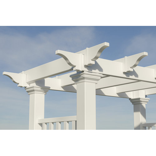 Vita Fairfield Arbor With Picket Fence Wings And Gate | Wayfair