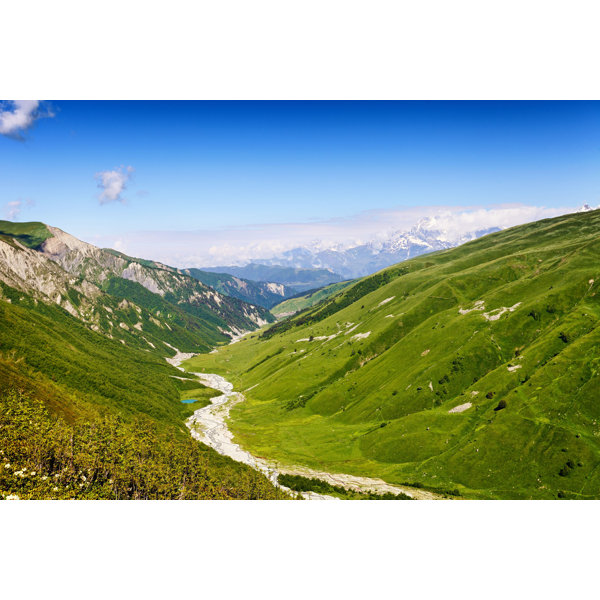Millwood Pines Hattaway River Between Hills On Canvas Photograph | Wayfair
