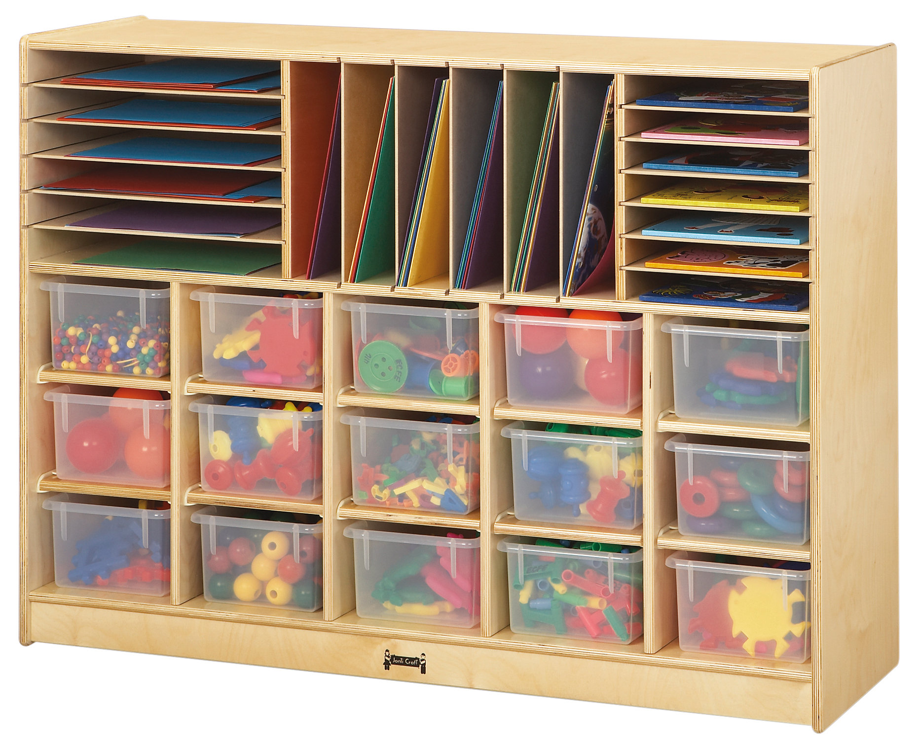 Jonti-Craft® Portable 34 Compartment Cubby with Bins | Wayfair