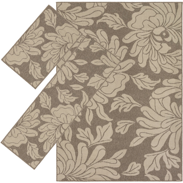 Threadbind Performance Beige/Brown Rug | Wayfair