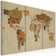 Maturi Canvas Print - Map Of The World (German Language) - Triptych ...