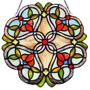 Wayfair | Round Shaped Stained Glass Panels & Windows You'll Love in 2023