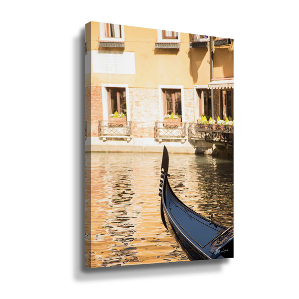 Ebern Designs Gondola Reflections Gondola Reflections - Print on Canvas ...