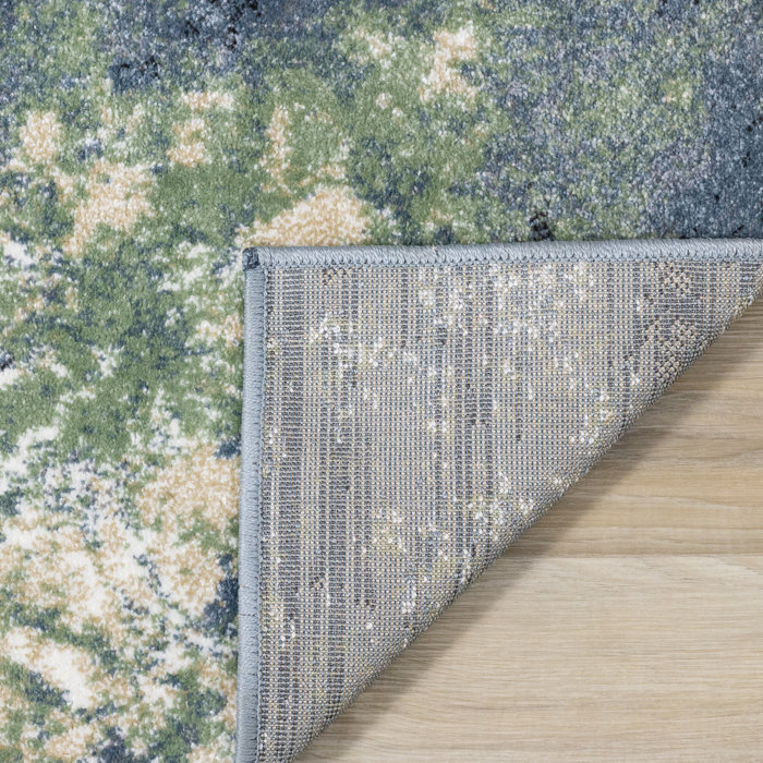 Novelle Home Dais Performance Blue/Green/Beige Rug & Reviews | Wayfair