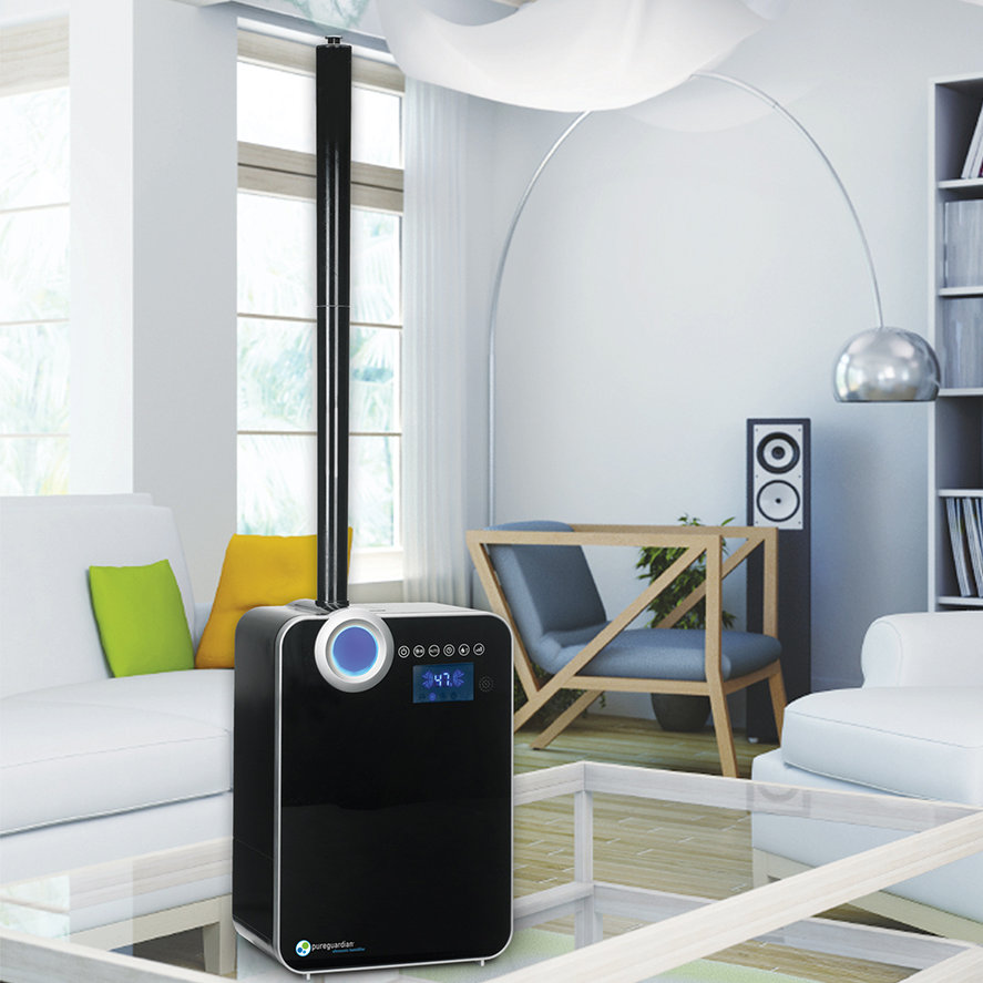 Guardian Technologies 2 Gal. Dual Mist Ultrasonic Console Humidifier ...