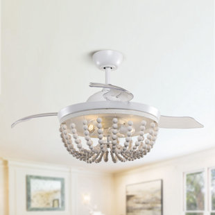 Wayfair | Retractable Blades Ceiling Fans You'll Love in 2022