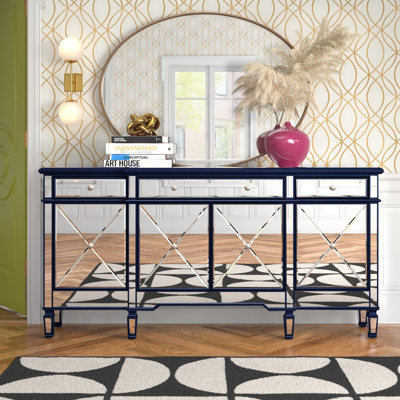 Etta Avenue™ Briel 72'' Wide 3 Drawer Rubberwood Sideboard & Reviews ...