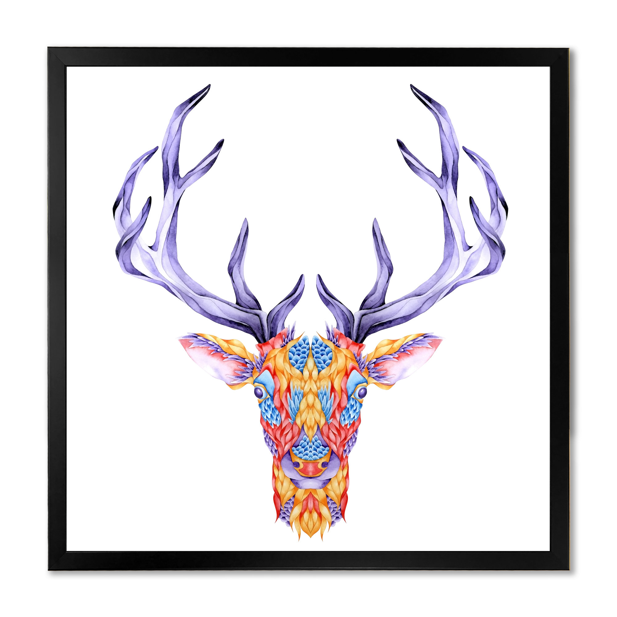 Union Rustic Multicolor Deer Head - on | Wayfair