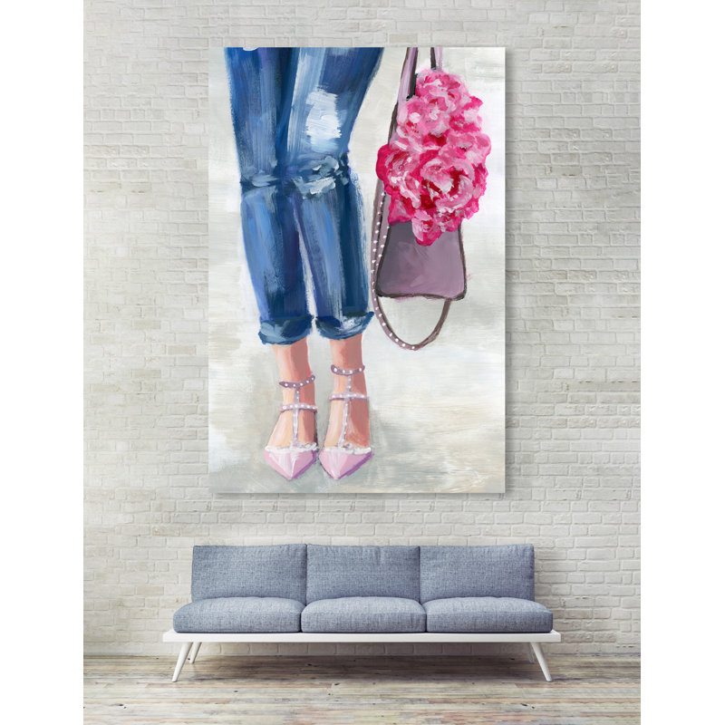 House of Hampton® Out And About Blush Print & Reviews | Wayfair