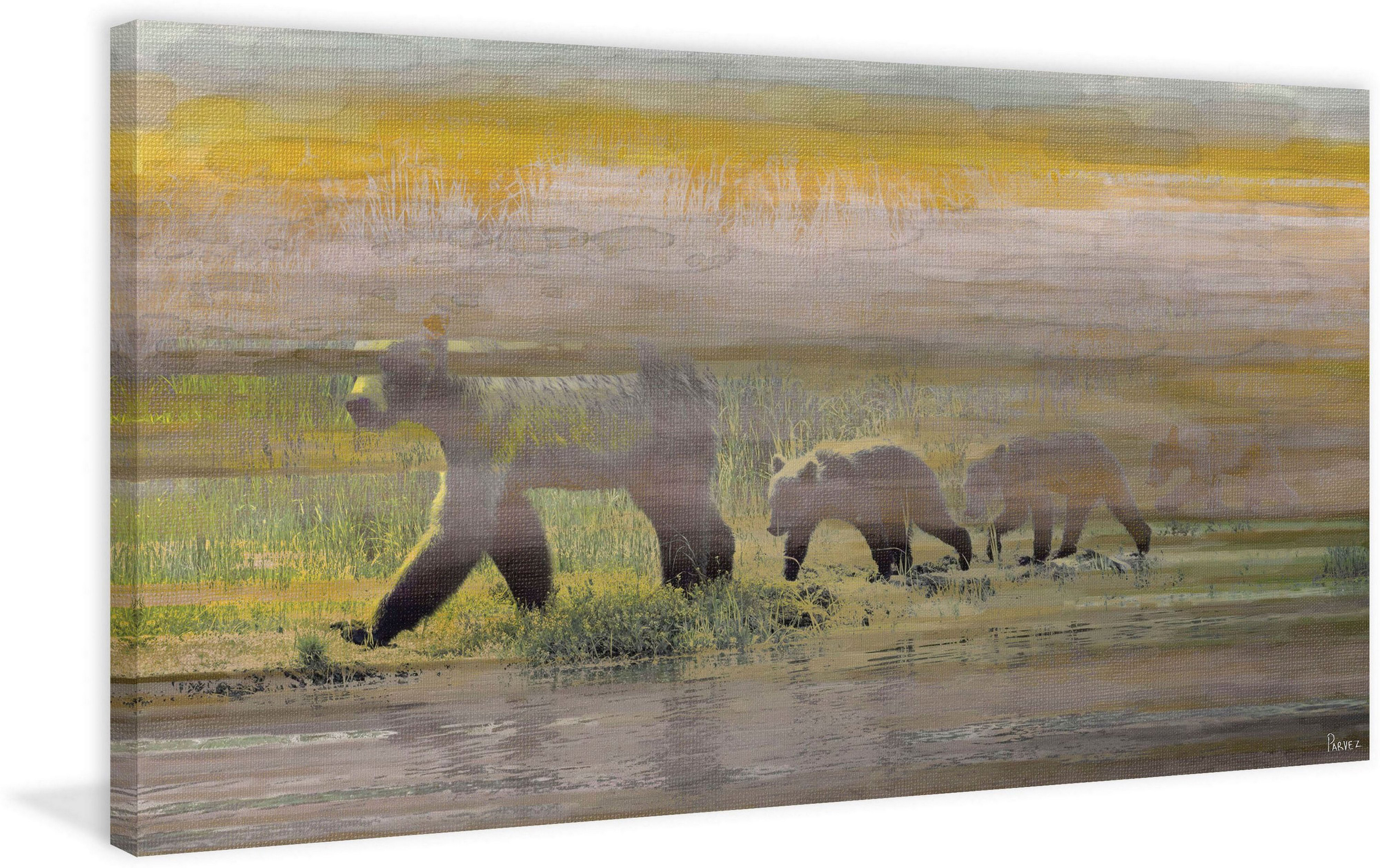 Millwood Pines Three Little Bears by Parvez Taj - Wrapped Canvas ...