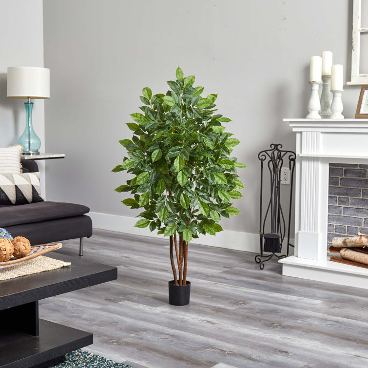 Charlton Home® 48'' Faux Birch Tree in Planter & Reviews | Wayfair