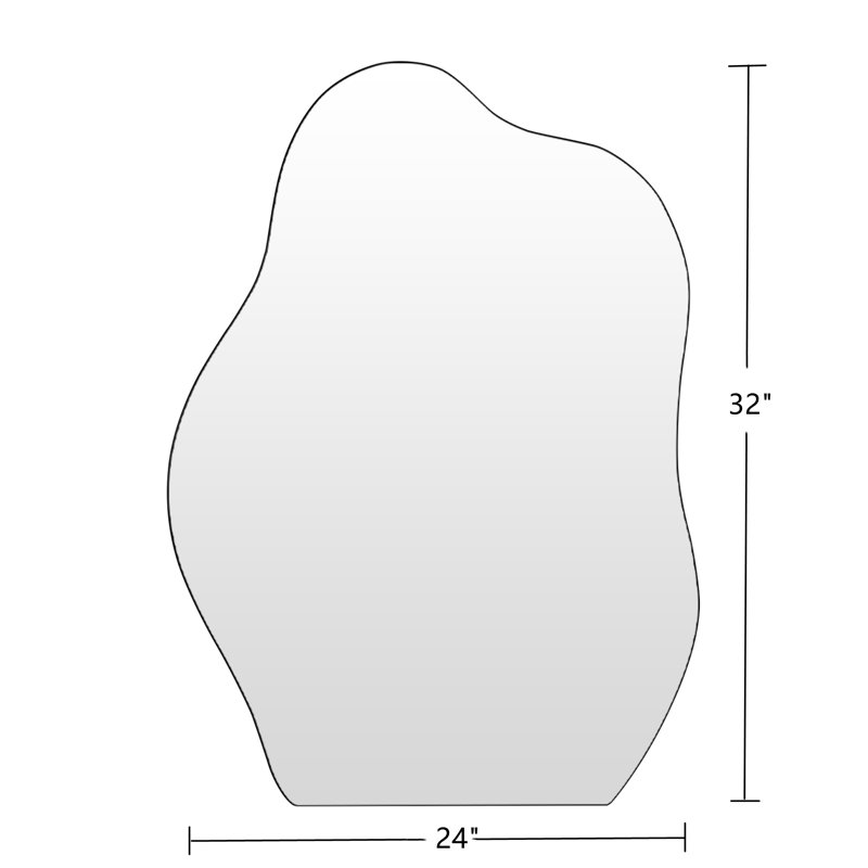 Orren Ellis Lamerle Asymmetrical Wall Mirror & Reviews | Wayfair