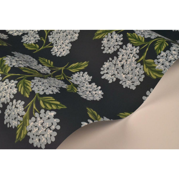 Rifle Paper Co. Hydrangea 27' x 27" Wallpaper & Reviews | Wayfair