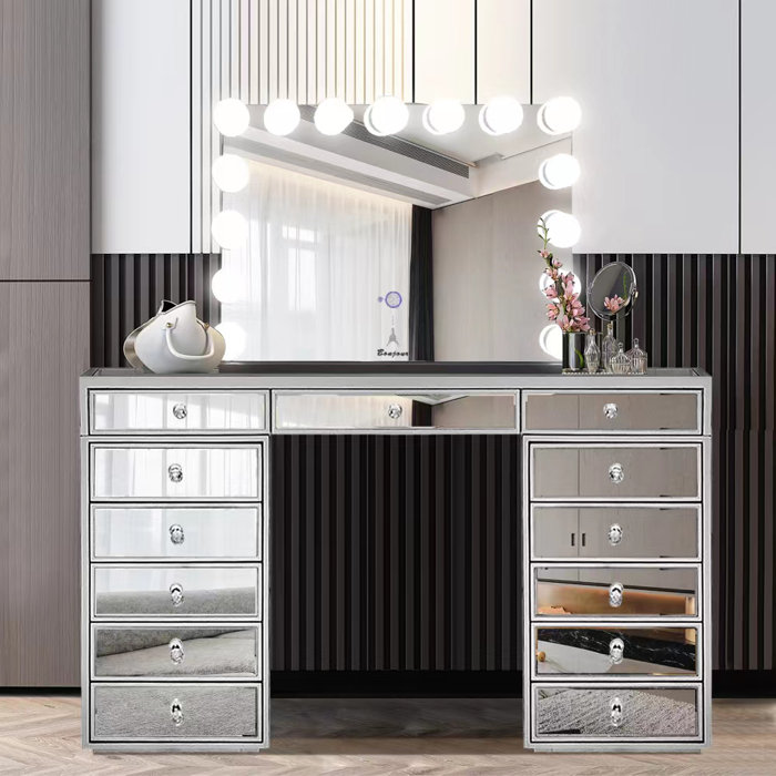 NY Diamond import Ashley Vanity & Reviews | Wayfair