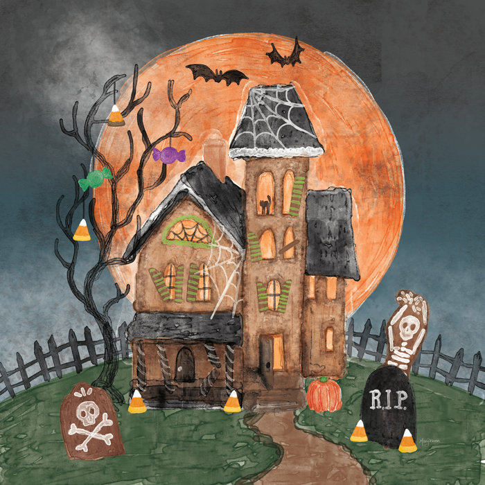 Winston Porter Haunted Villa by - Wrapped Canvas Print | Wayfair