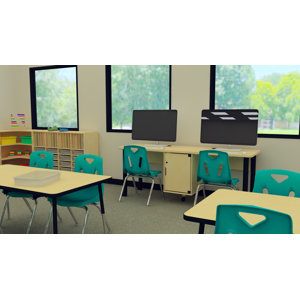 Jonti-Craft® Manufactured Wood 29" Student Computer Desk | Wayfair