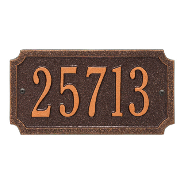 Whitehall Products 1-Line Wall Address Plaque & Reviews | Wayfair