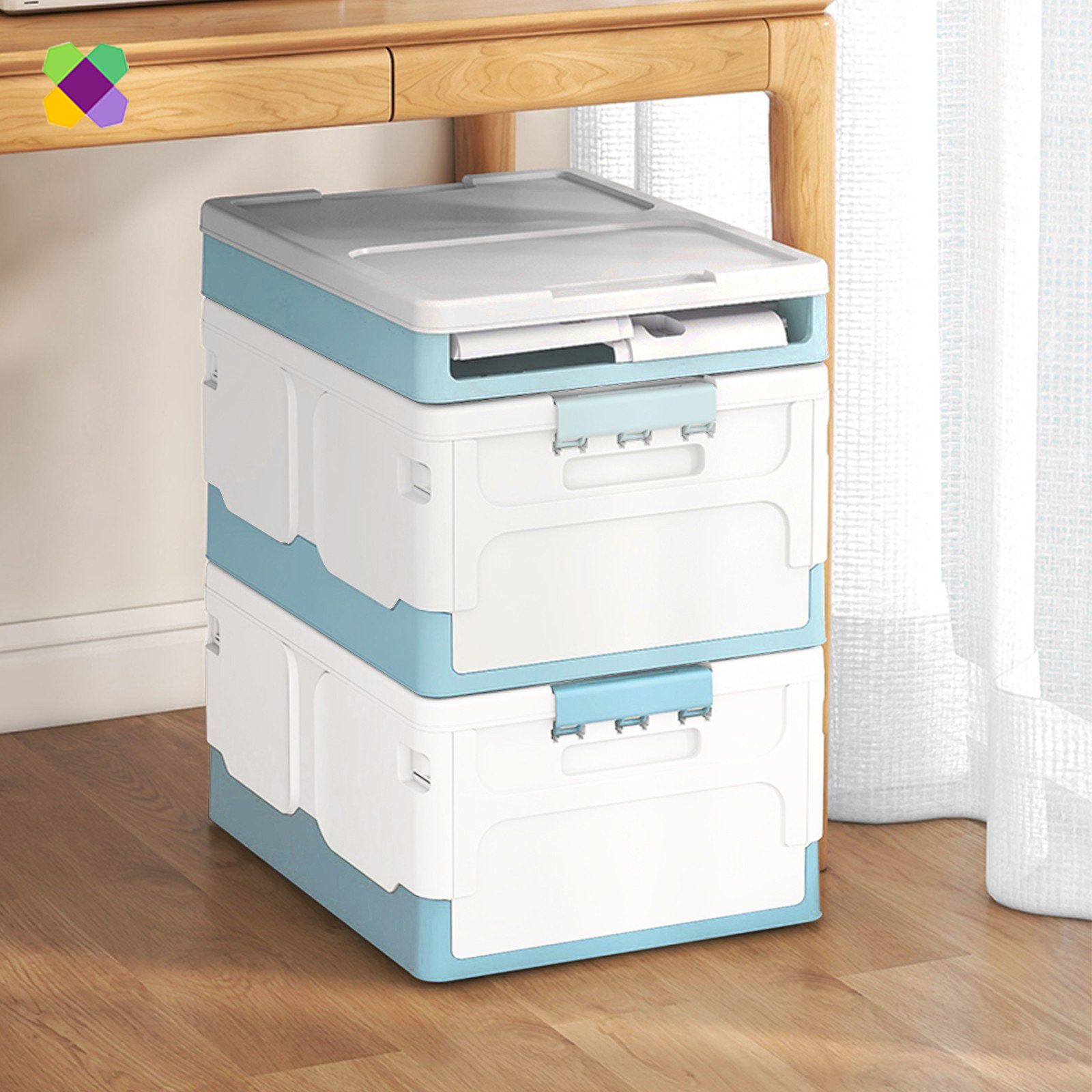 Rebrilliant Foldable Plastic Box | Wayfair