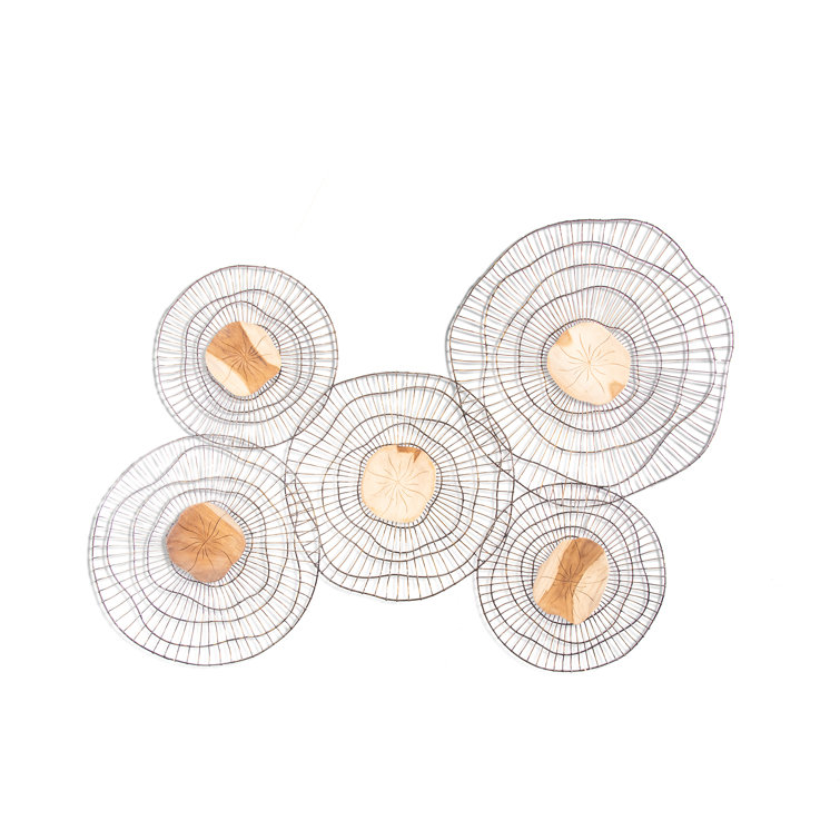 Ibolili Five Lotus Leaf Wall Décor | Wayfair