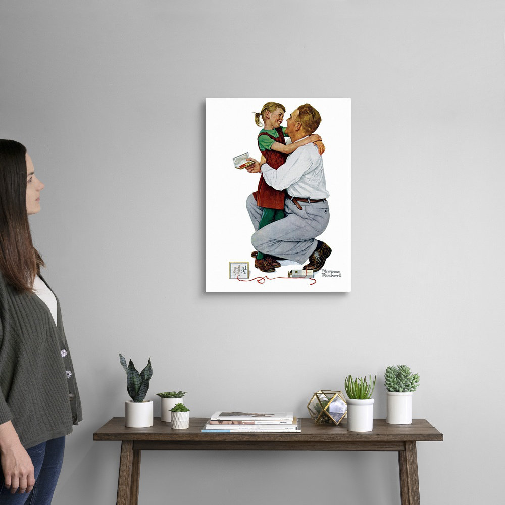 Red Barrel Studio® Norman Rockwell Happy Birthday To Dad by Norman ...